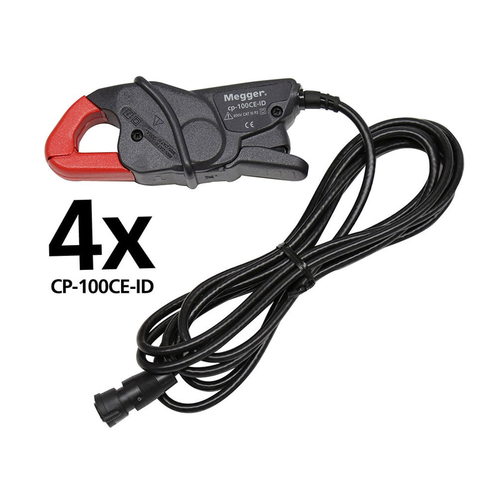 Megger CP-100CE-ID-KIT Kit of 4 CP-100CE-ID 100A Split Core Current ...
