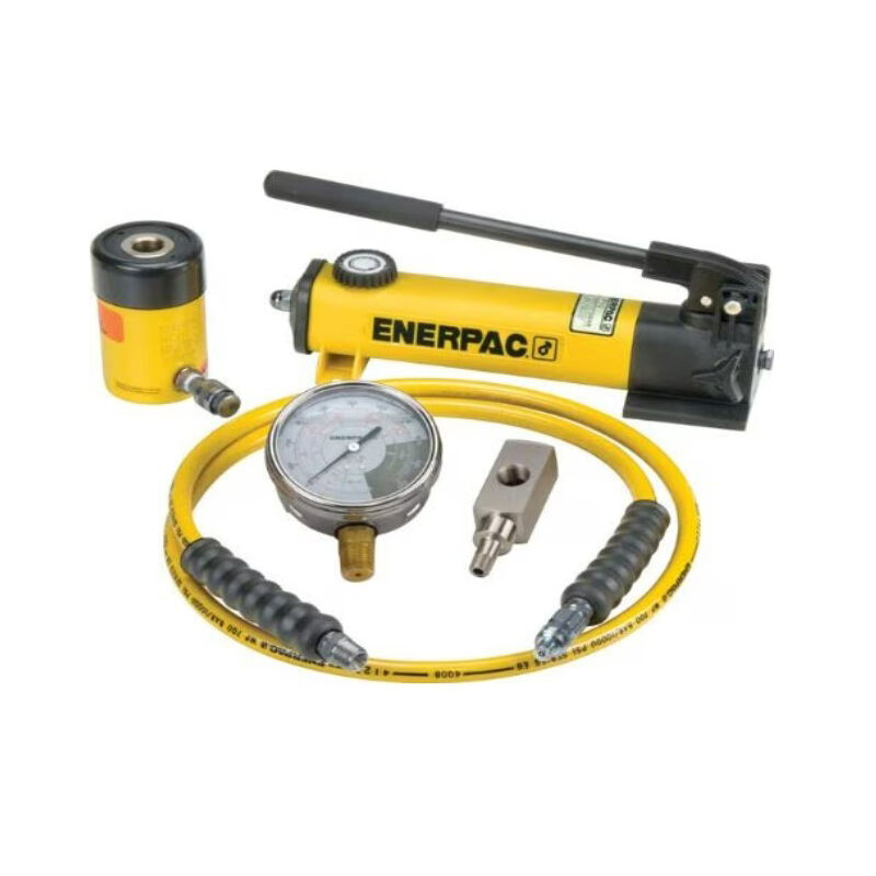 Enerpac SCH121H Hollow Hydraulic Cylinder and Hand Pump Set, 12 Ton ...