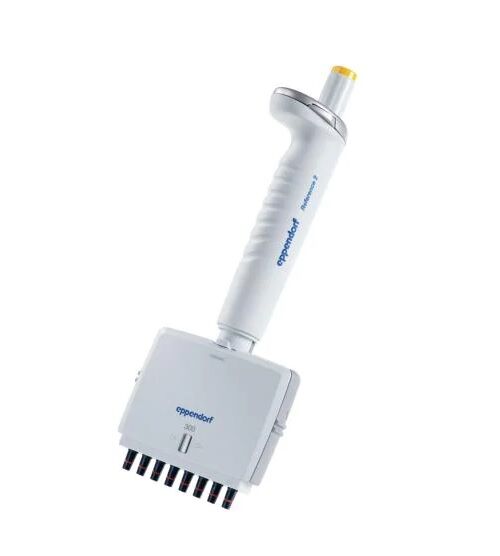 Eppendorf Reference 2 Variable Volume, Orange, 8 Channel, Manual, Pipette, 30 – 300 uL ...