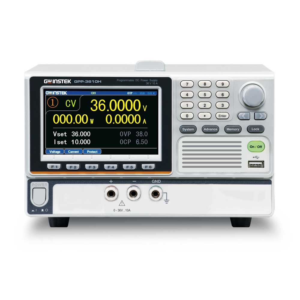 GW Instek GPP-3610HG 360W, Single Channel 36V/10A DC Power Supply, (LAN ...